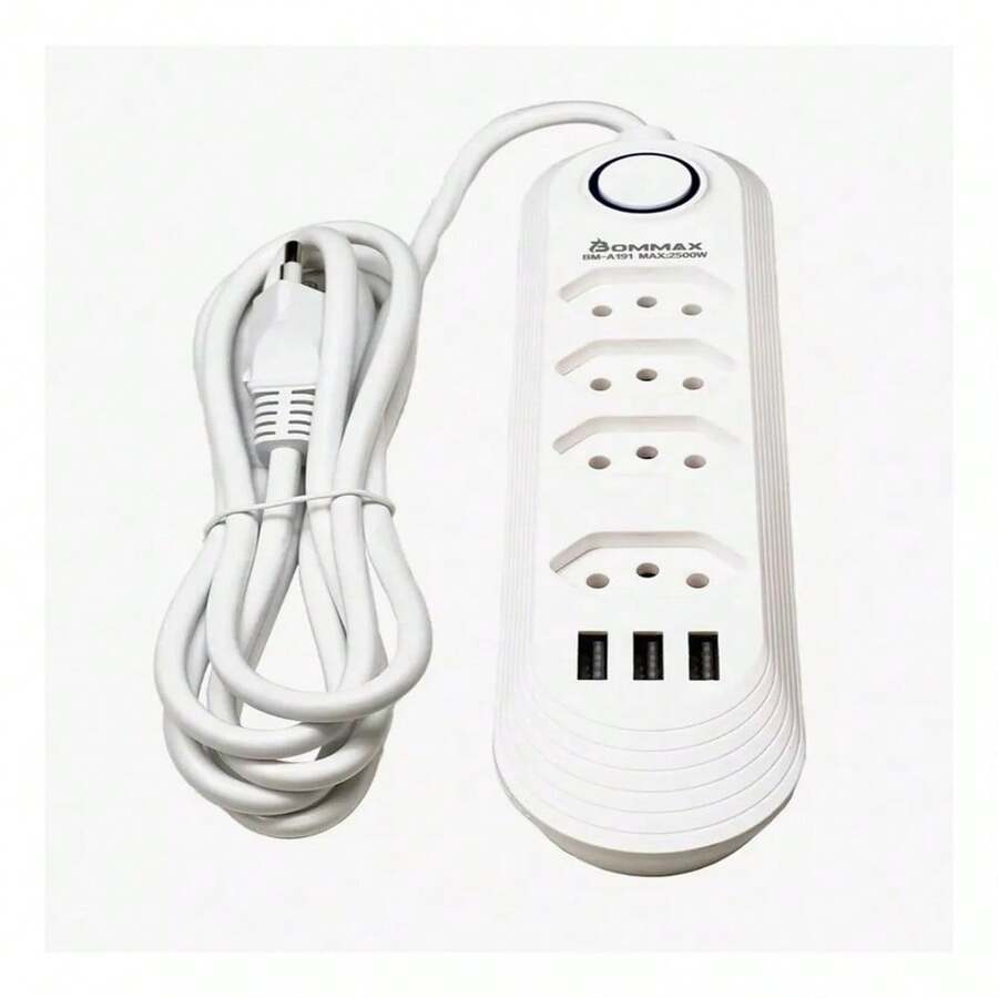 Line Filter Ruler With 4 Sockets And 4 USB Electrical Extension With 2 ...