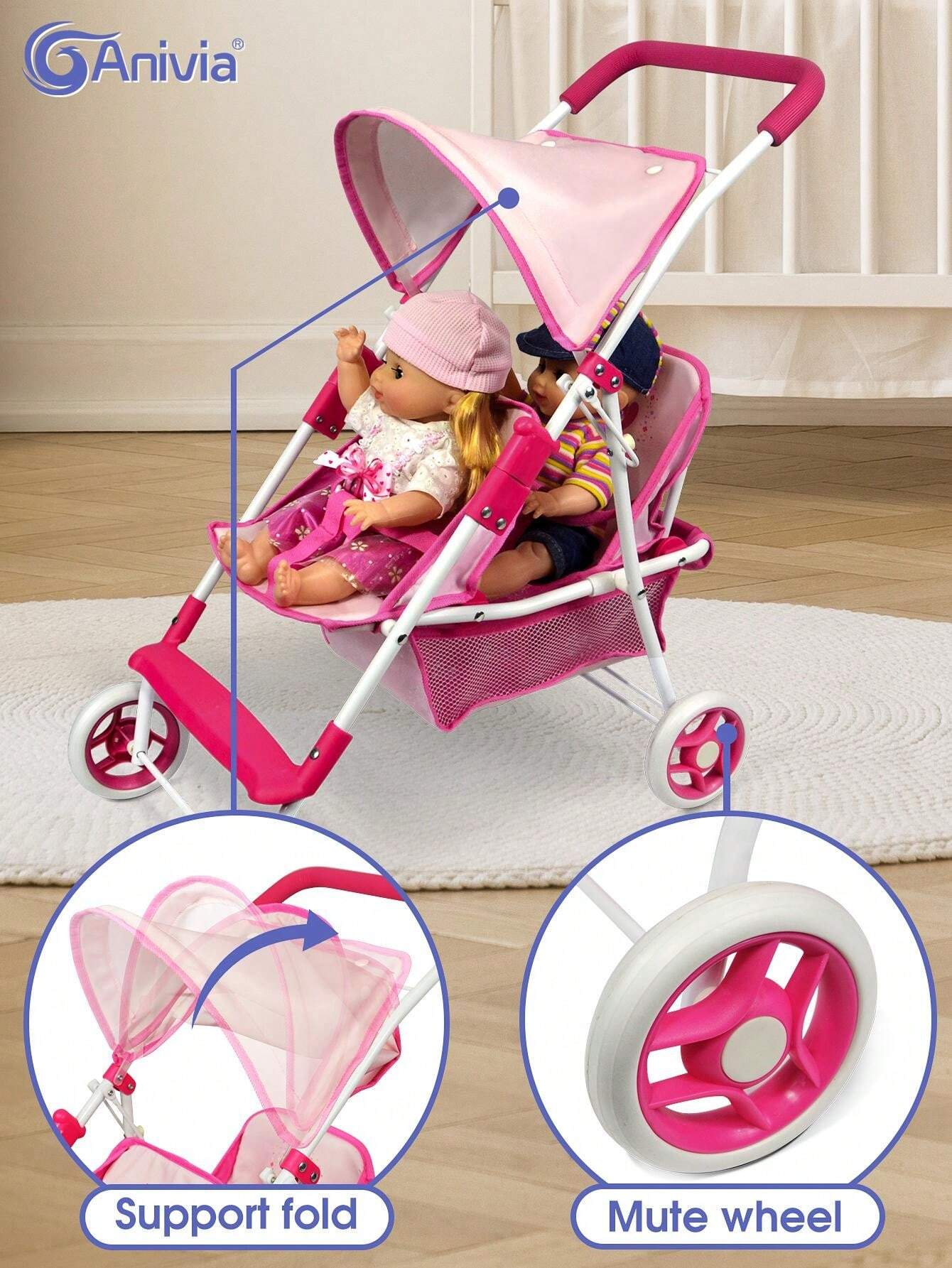 Christmas Decoration Baby Doll Collection Anivia Doll Stroller Heart ...
