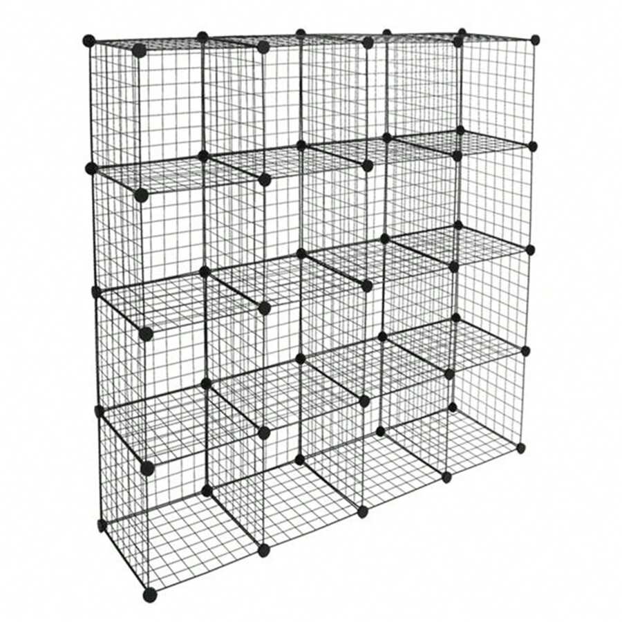 16-Cube Organizer Cube Storage Storage Shelves Wire Cube Storage ...