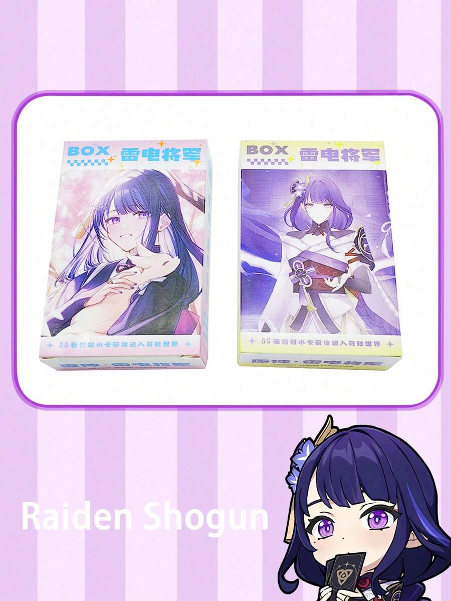 GENSHIN IMPACT A Set Of Raiden Shogun Cards | SHEIN