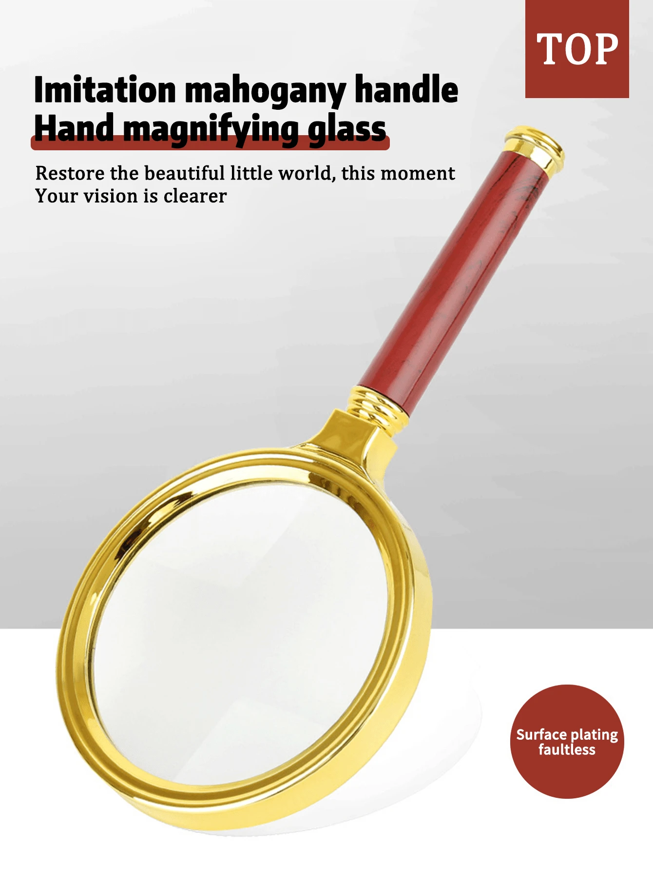 1000x Magnifier Lens, Handheld Magnifying Glass For Elderly Reading ...