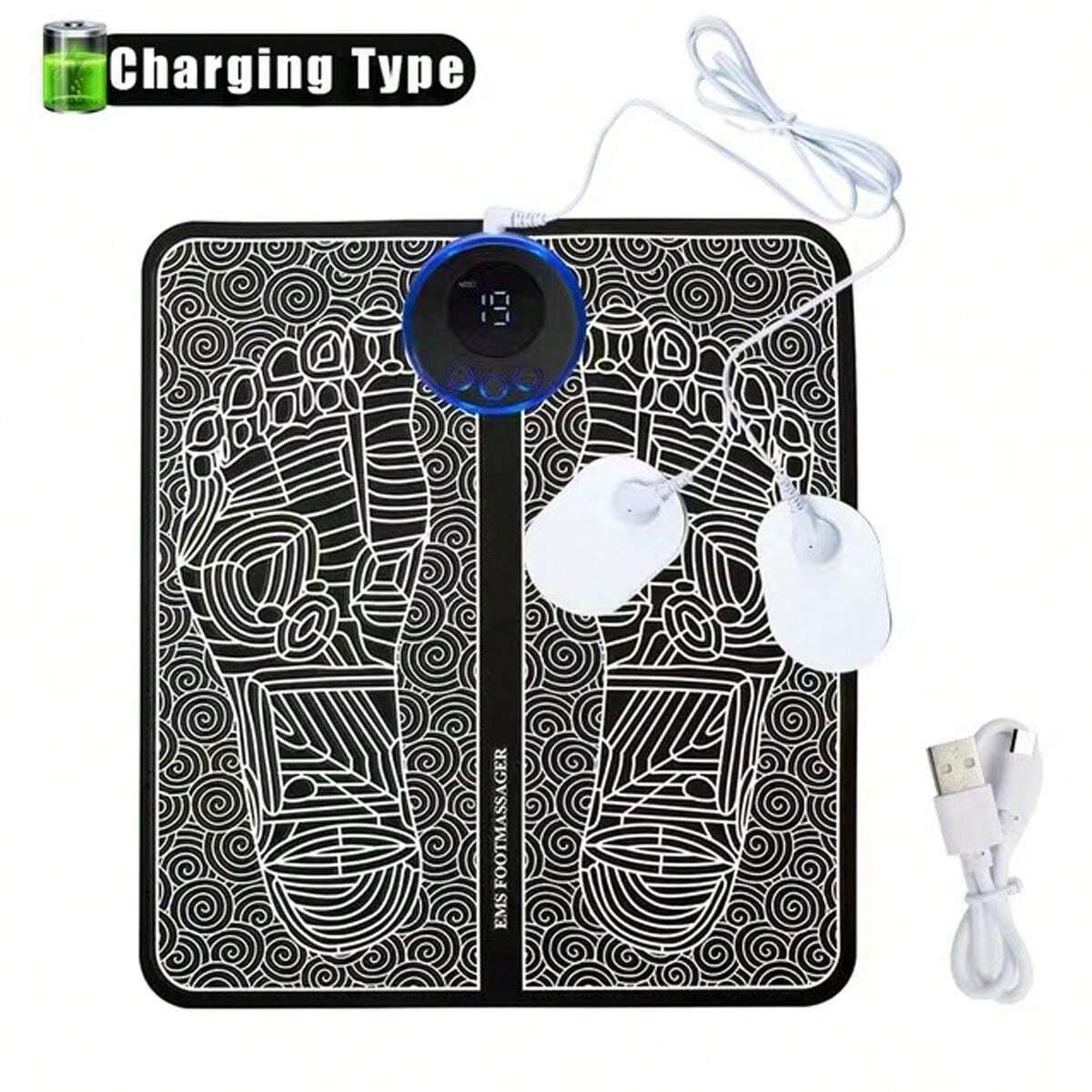 EMS Foot Massager, Simulated Electric Stimulation Foot Pad, Stimulates ...