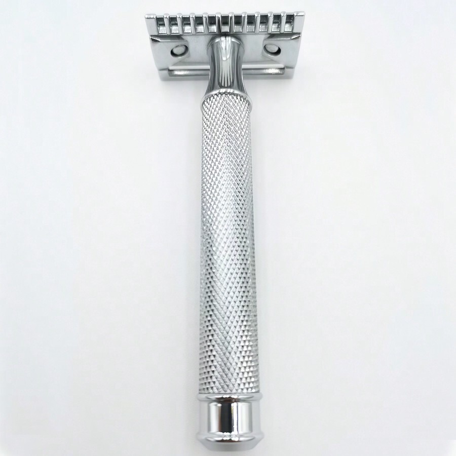 Stainless Steel Handle Zinc Alloy Double Edge Safety Razor Head With ...