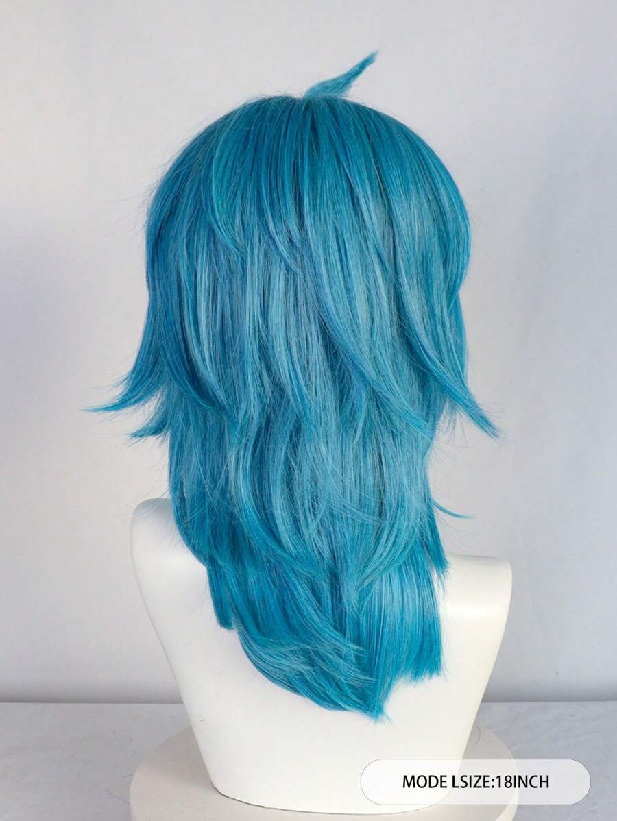 Women Game Wig Costume Halloween Cosplay Wigs For Men Medium Length ...