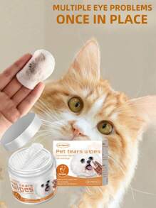 Pet Wipes Cleaning Dogs And Cats To Get Rid Of Tear Stains Eye Cleaning ...