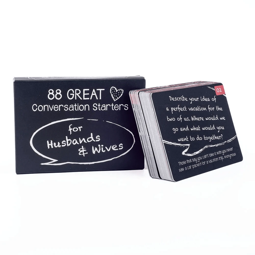 88 GREAT Conversation Starters Board Game For Husbands Wives Family ...