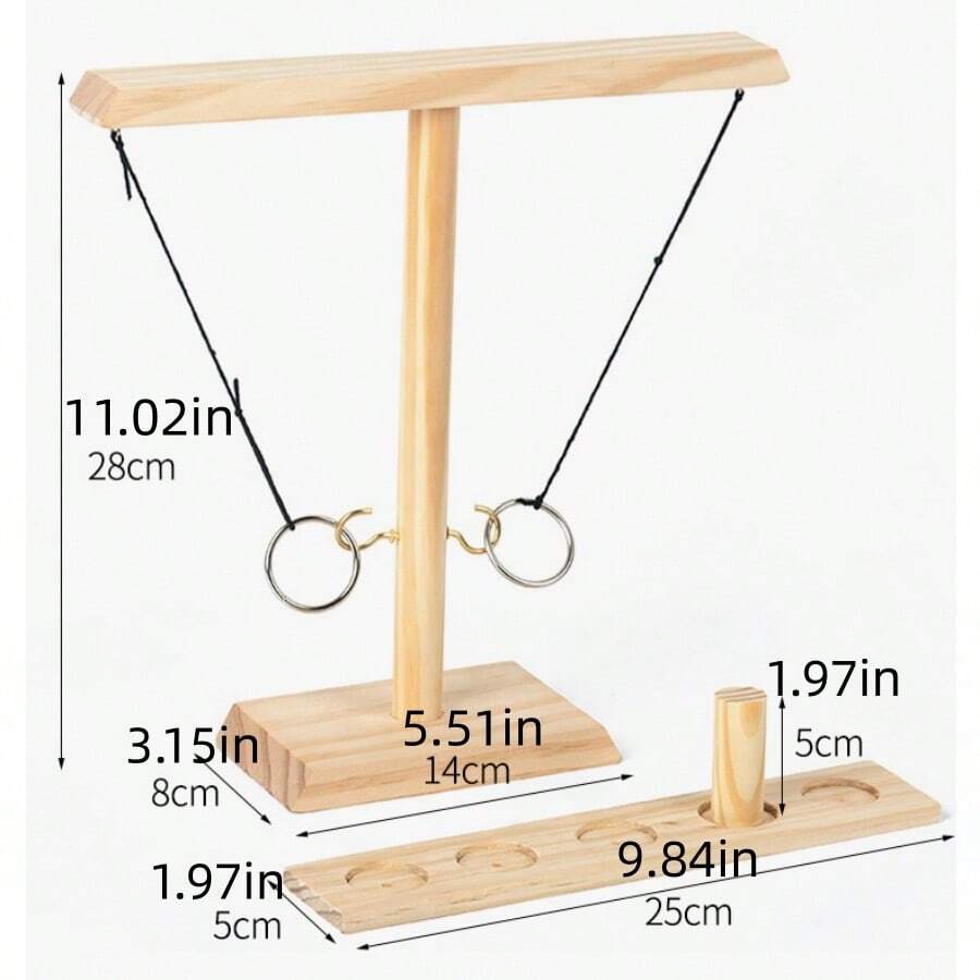 Wooden Lifting Ring Throwing Game, Adult Entertainment Game, Desktop ...
