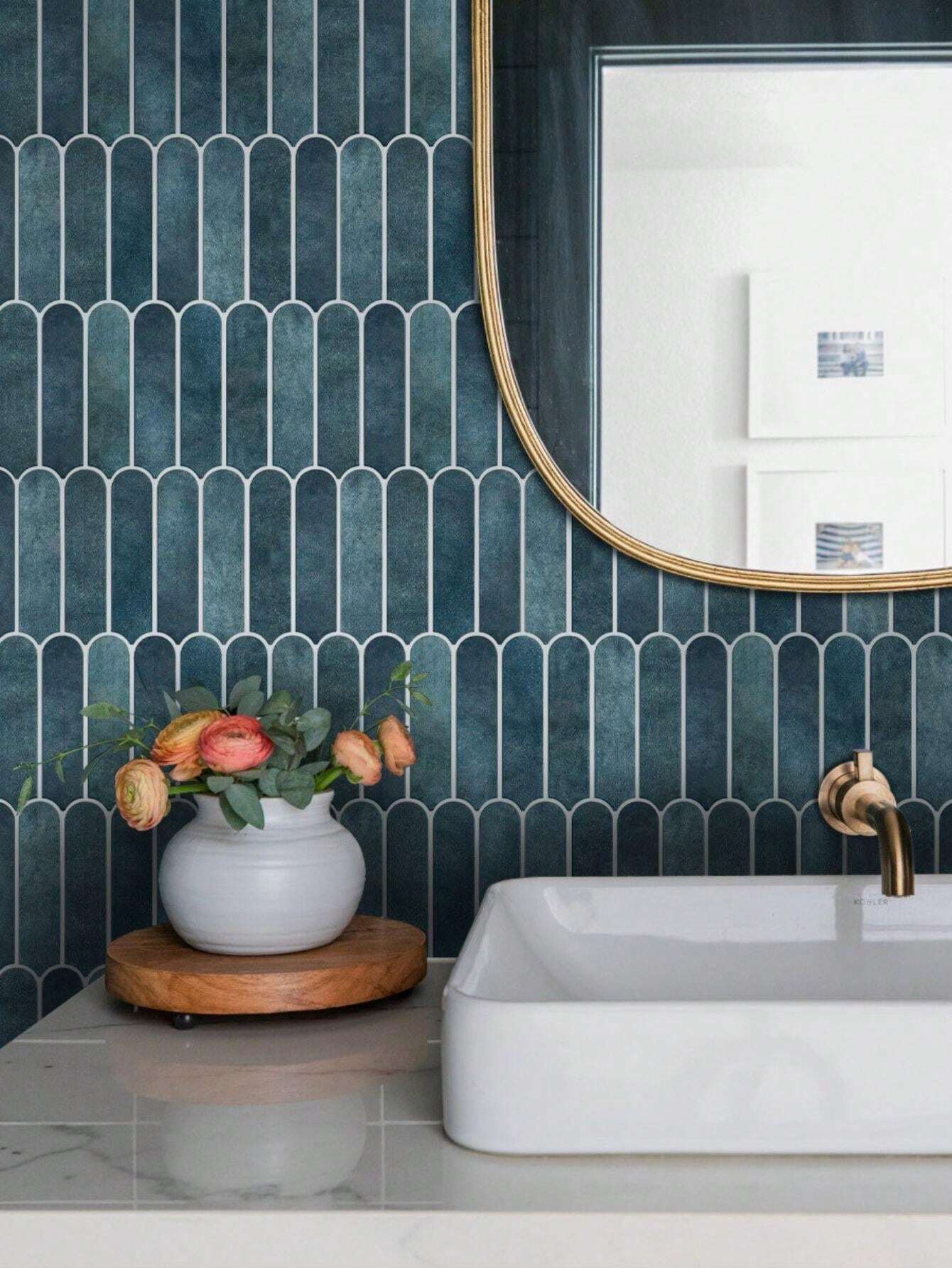 3D Decorative Tile Stickers, 3D Peel And Stick Wall Tiles, Self ...