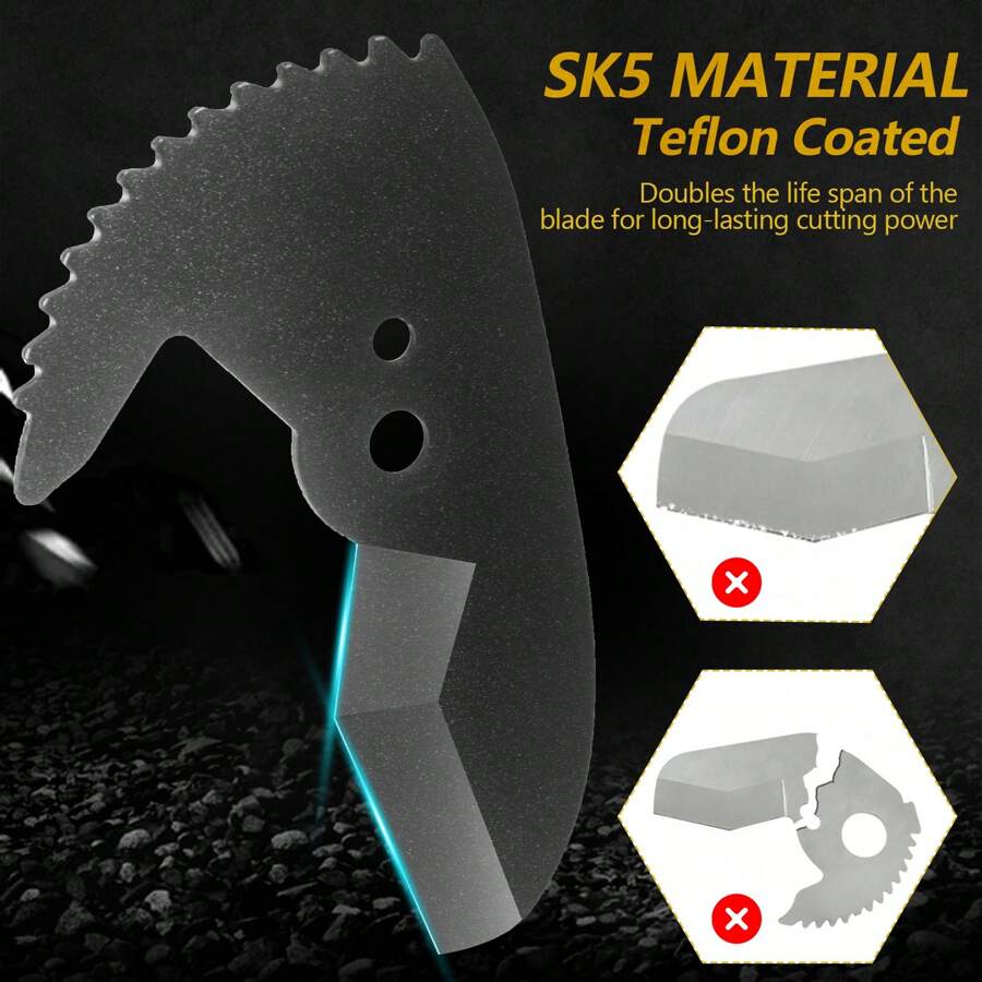 Cortador de tubos PVC con trinquete, herramienta de corte de tubos de ...