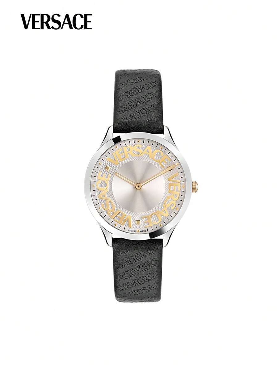Versace Modern Series Watch Quartz Silver Dial Women's Watch Sunburst ...