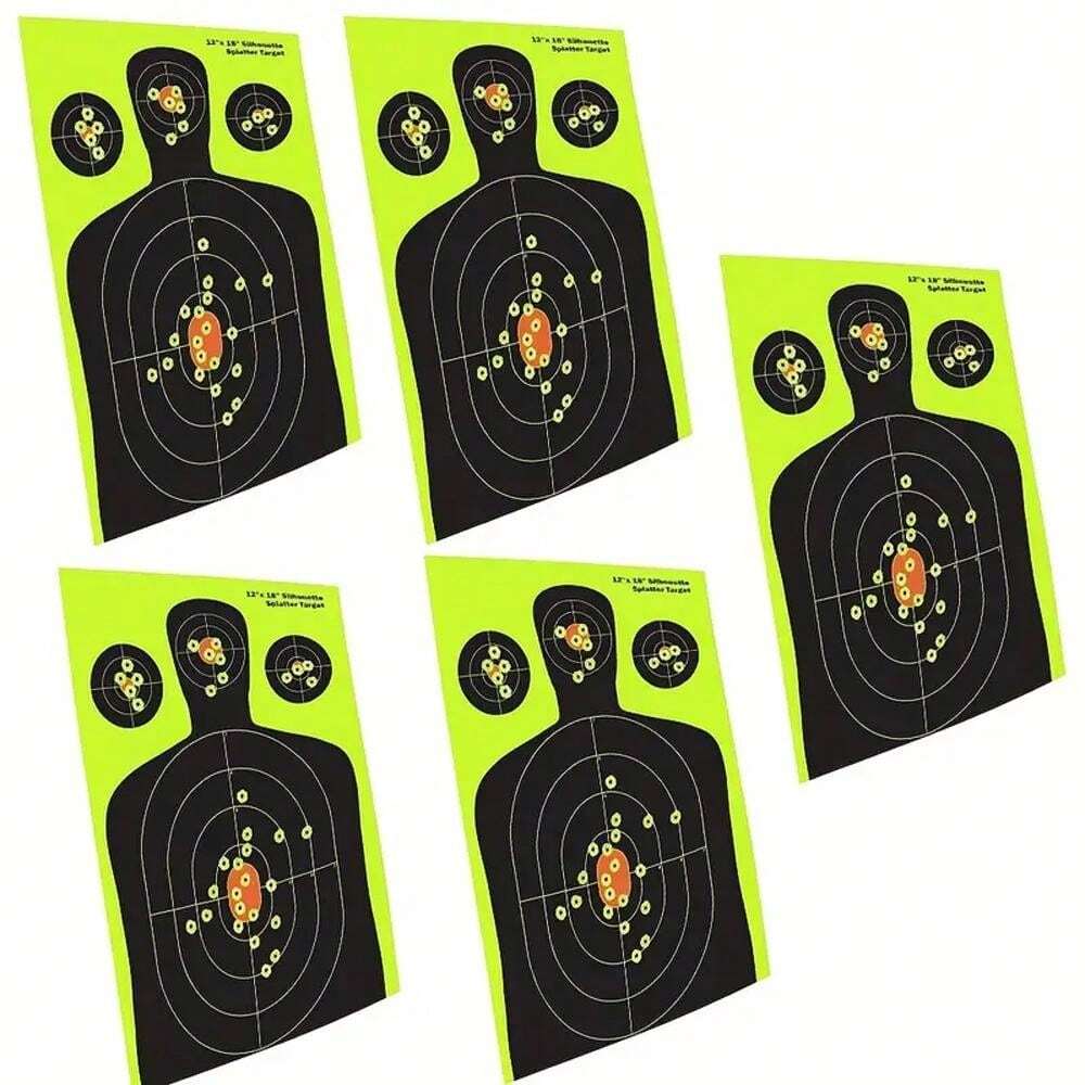 10pcs Splatter Burst Targets - 12 X18 Inch - Silhouette Splatter Target ...