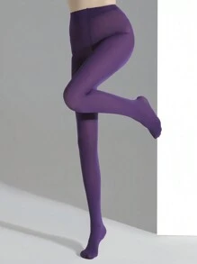 Simple Plain Tights | SHEIN USA