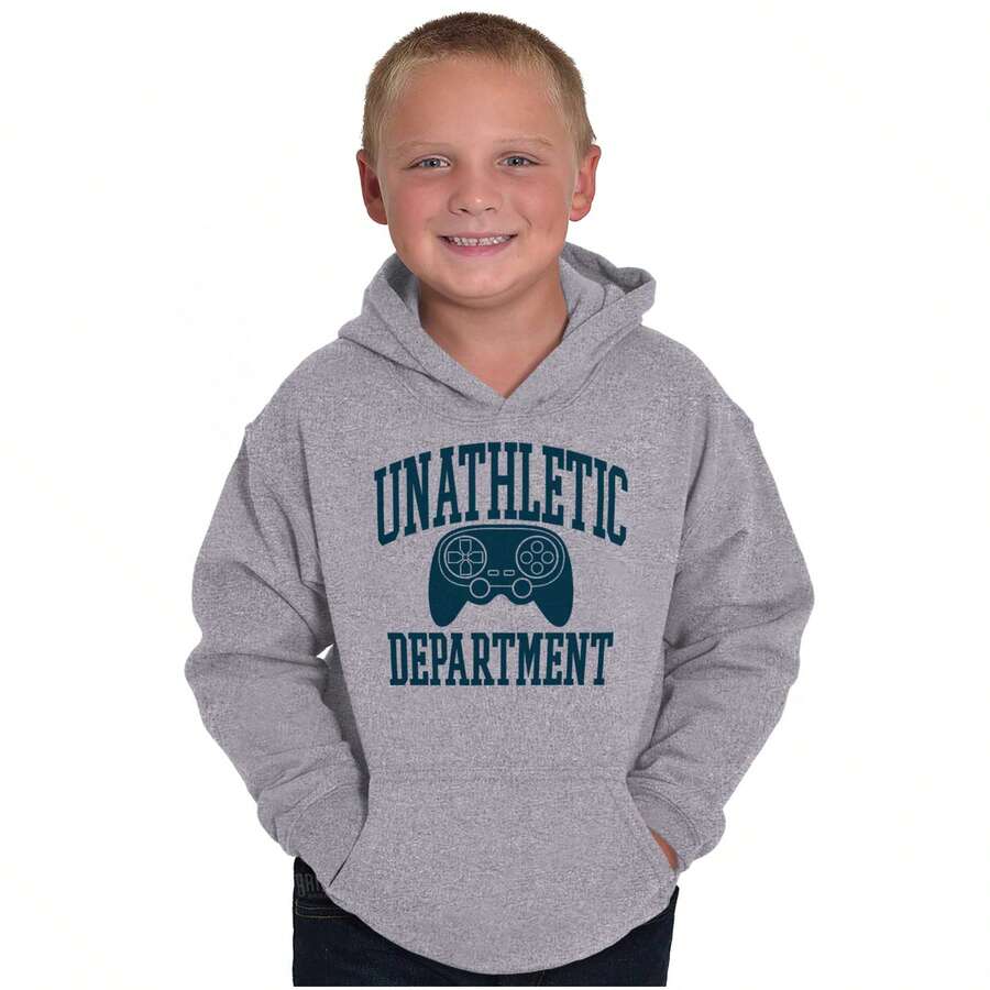 Unathletic Department Video Game Nerd Youth Hoodie Boy Girl | SHEIN USA