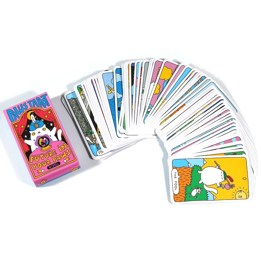 El futuro en tus patas, 78 cartas de tarot de gato, juego de cartas ...