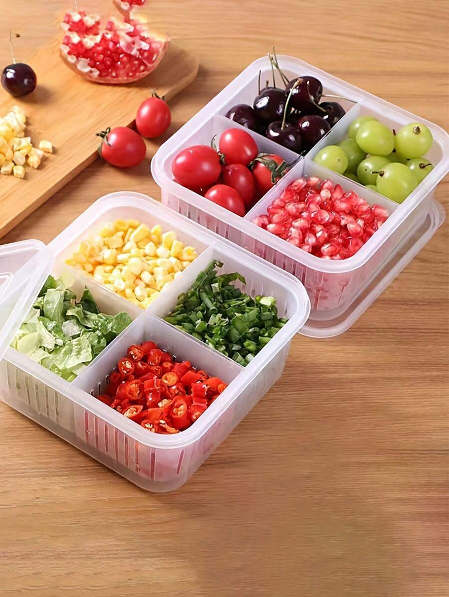 Food Storage Containers With Lids Airtight Scallion Preservation Box ...