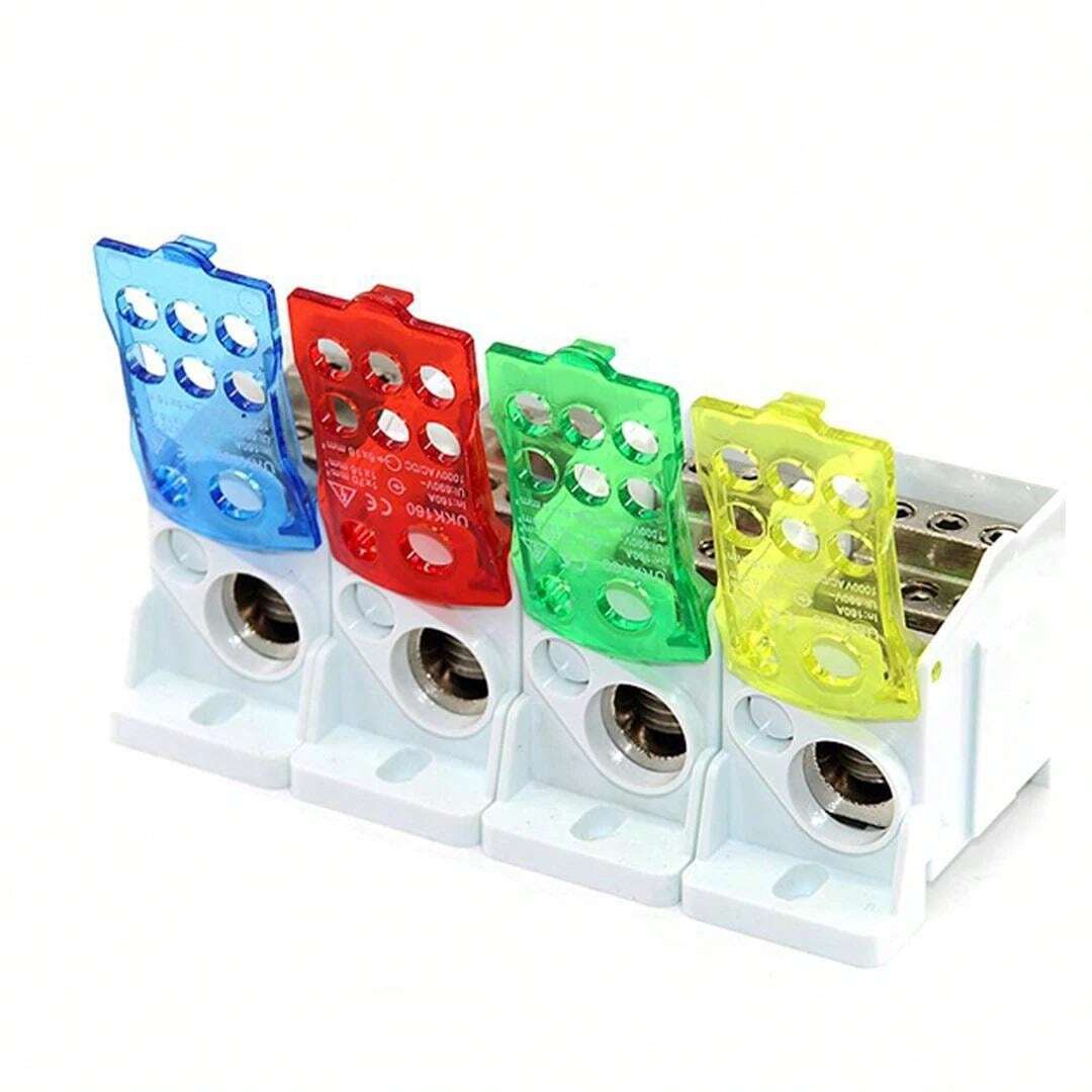 ตู้ต่อสายไฟ กล่องต่อเข้าหลายทางใหม่ Ukk80a 125a 160a 250a 400a500a ขั้วต่อเส้นนิวทรัล Shein Th