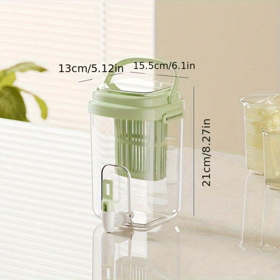 1pc Multi-Function Cold Water Pitcher With Faucet, Suitable For ...