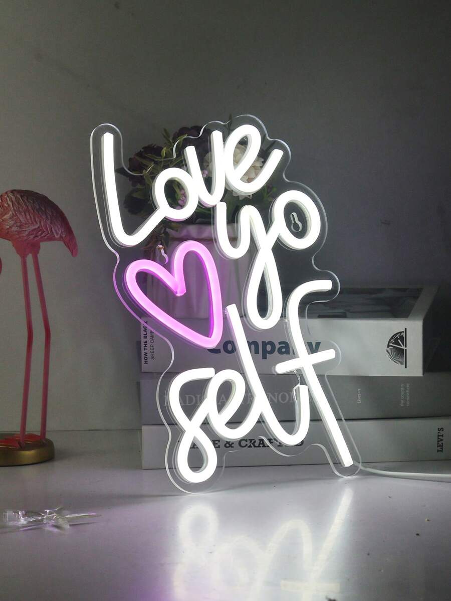 CHI-BUY Chi-Buy Love Go Self LED Neon Sign Wall Hanging Home Decor Lamp ...