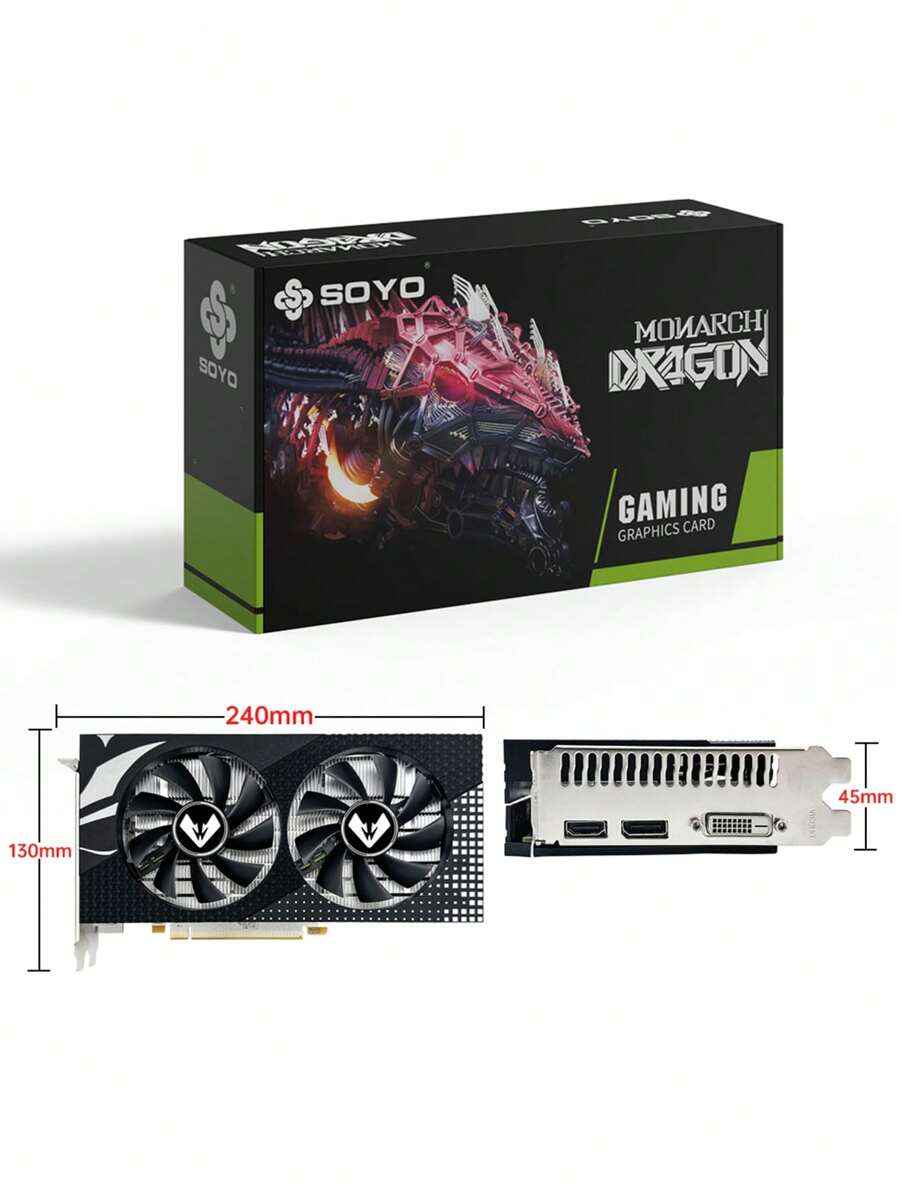 SOYO SOYO AMD Radeon RX580 8G Graphics Card GDDR5 Memory 256Bit Gaming ...