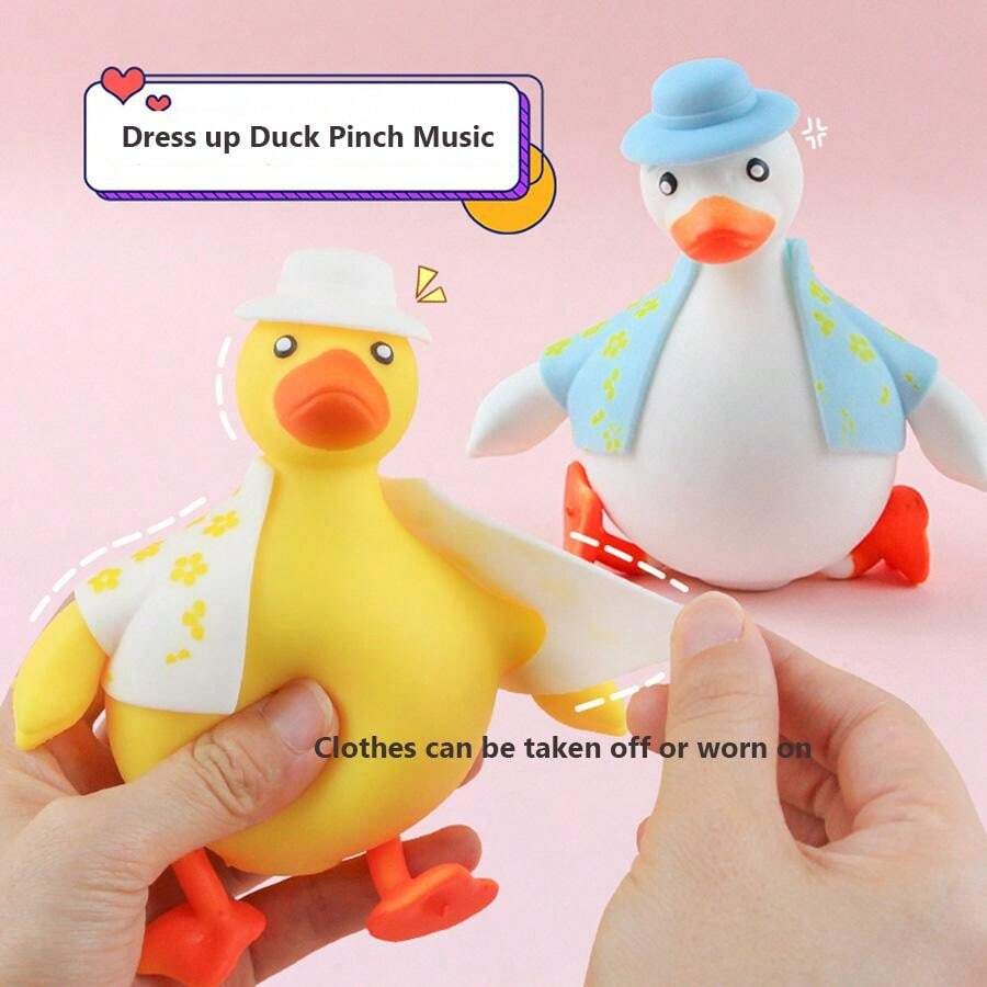 Squeezy Soft Stress Relief Squishy Toys, Super Cute Duck Decompression ...