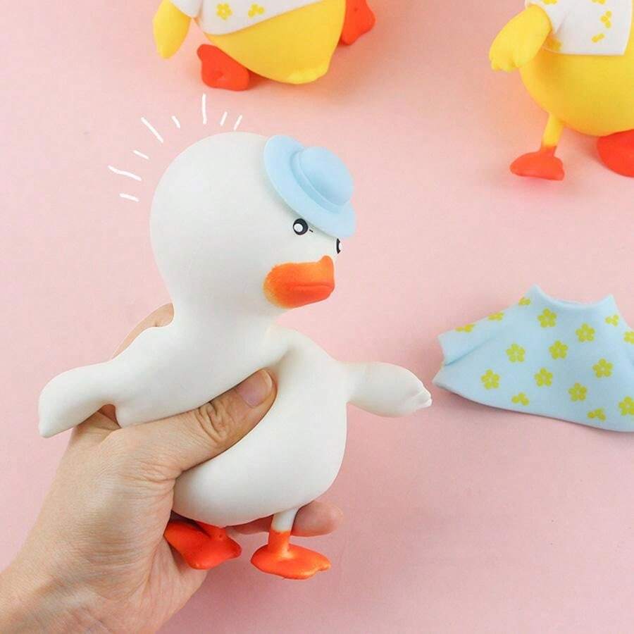 Squeezy Soft Stress Relief Squishy Dolls, Super Cute Duck Decompression ...