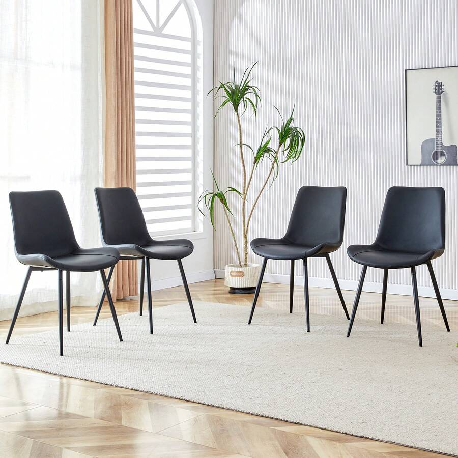 Dining Chairs Set Of 4, Modern Kitchen Dining Room Chairs, Upholstered ...