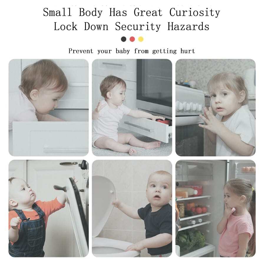 جهاز سلامة الطفل قفل سلامة الأطفال قابل للتعديل متعدد الوظائف قفل الدرج ...