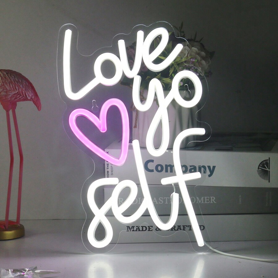 CHI-BUY Chi-Buy Love Go Self LED Neon Sign Wall Hanging Home Decor Lamp ...