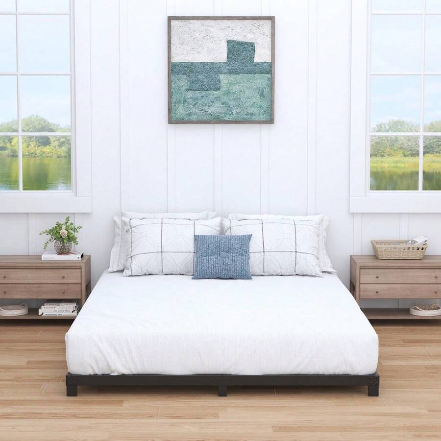 4 Inch Bed Frame Full Low Profile, Full Size Metal Bed Frame No Box ...