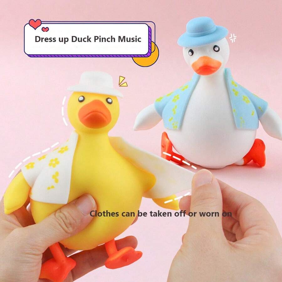 Squeezy Soft Stress Relief Squishy Dolls, Super Cute Duck Decompression ...