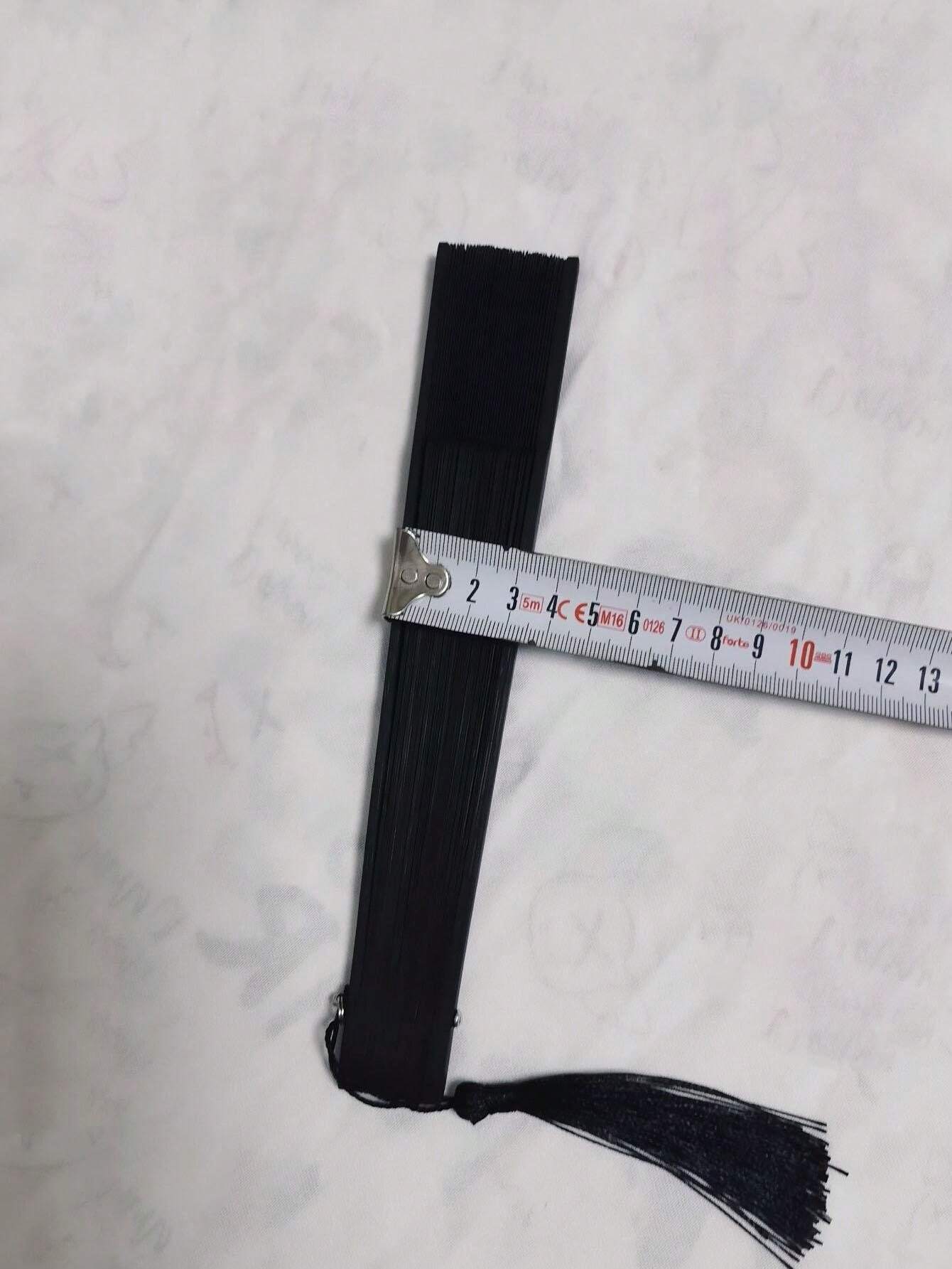 Solid Color Retro Chinese Style Cheongsam Fan, Black, For Cosplay ...