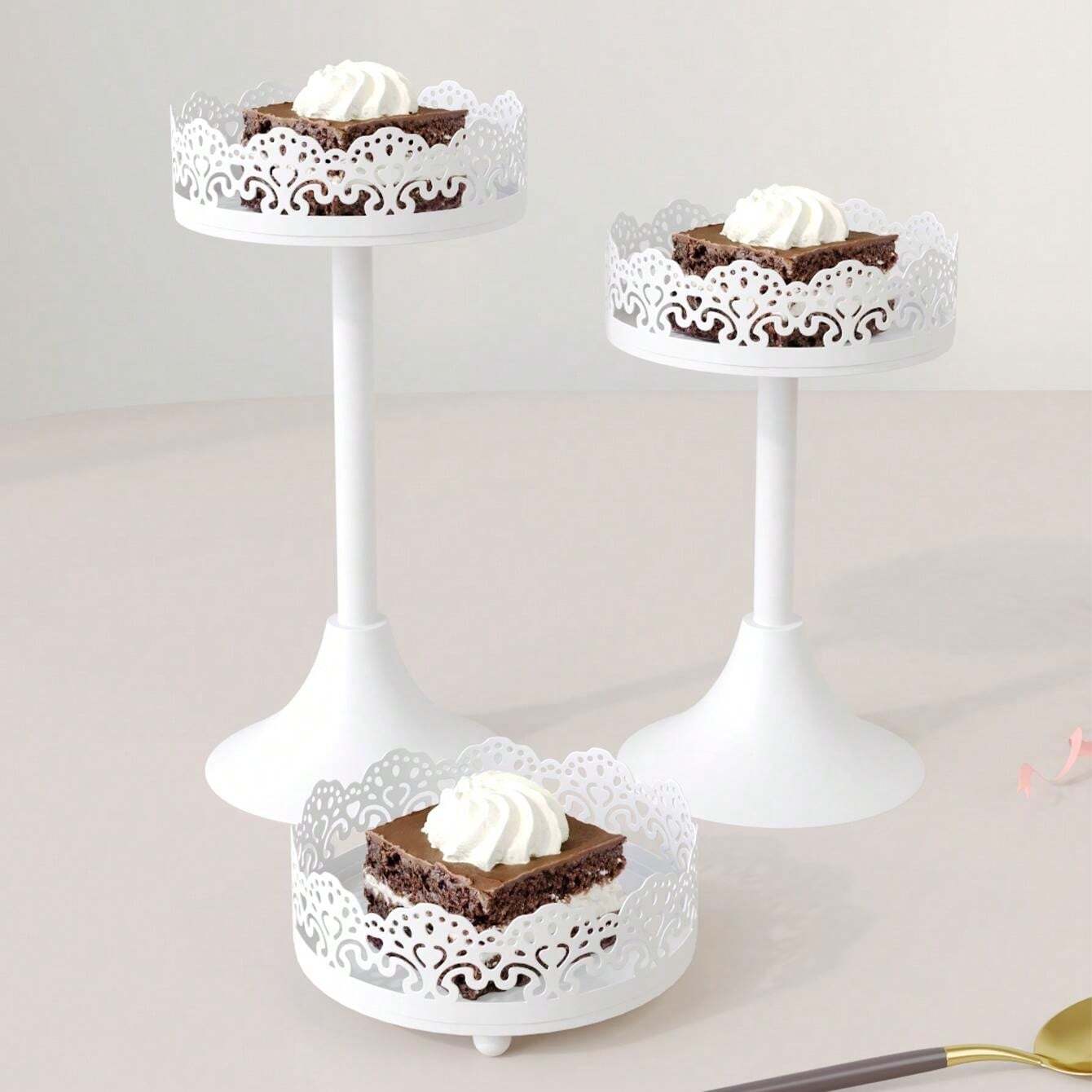 White Metal Bird Cage Display Rack, Dessert Buffet Pastry Stand ...