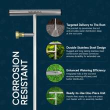Stainless Steel Deep Root Feeder For Tree Watering Spike Tool ...