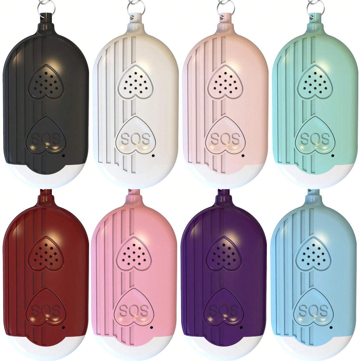 Personal Alarm, Rechargeable Loud Safety Siren Heart Shape Personal ...