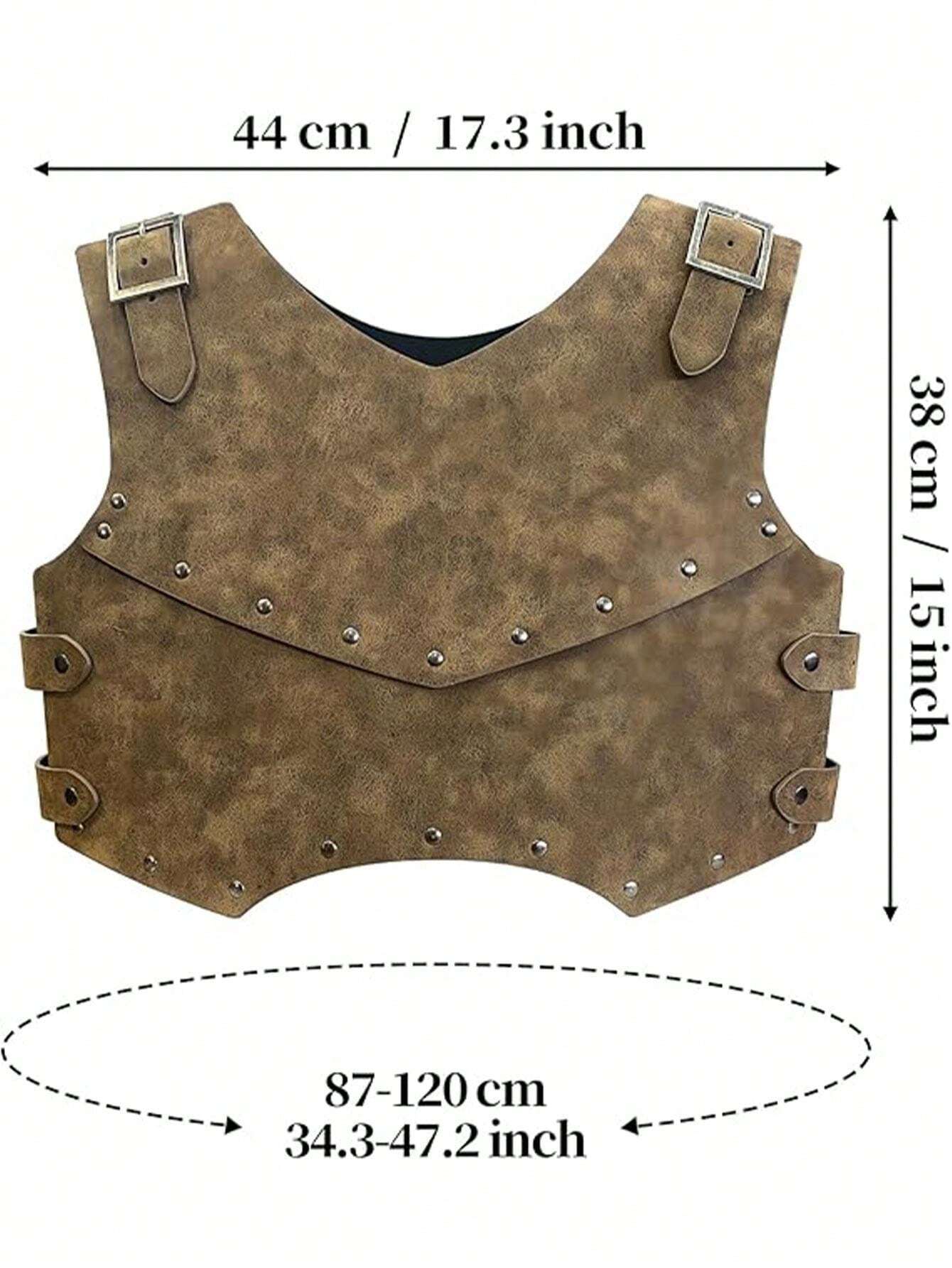 Medieval Faux Leather Chest Armor, Retro Mercenary Knight Archer Body ...