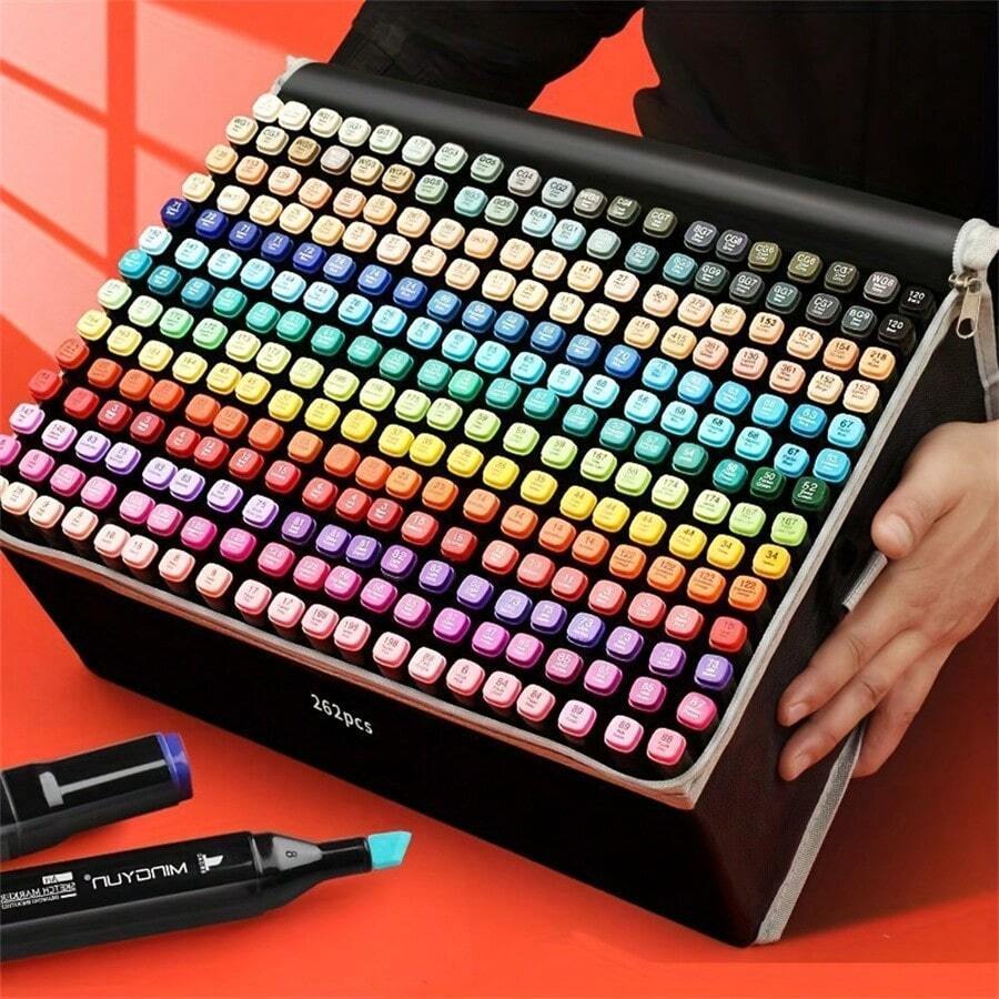 Set de marqueurs à alcool de couleurs multiples, marqueur à double tête ...