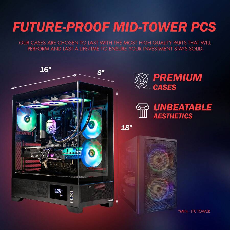 Gigatech Gaming Omega 5 (2024 Version) Gaming PC Desktop - Core I5 ...