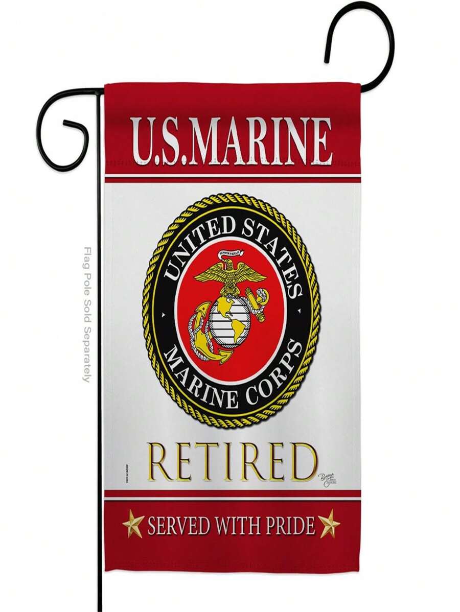 Unbeatablesale Breeze Decor G158479-BO US Marine Retired Garden Flag ...