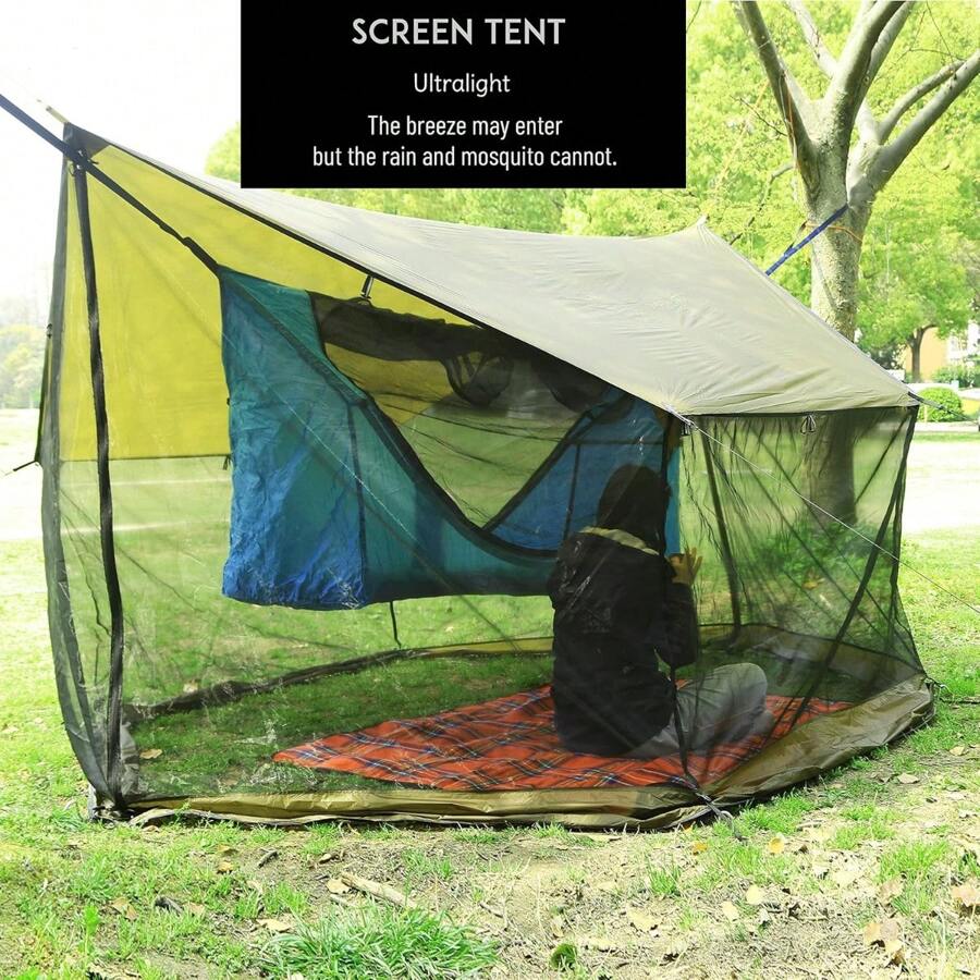 Lightweight No Bug Screen House For Hammock, Canoe Picnics Backyards ...