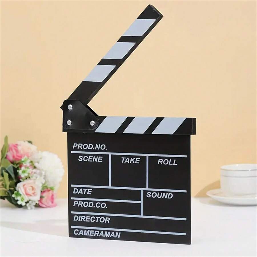 Movie Film Clapper Board, Clapper Board Wooden Movie Clapboard ...
