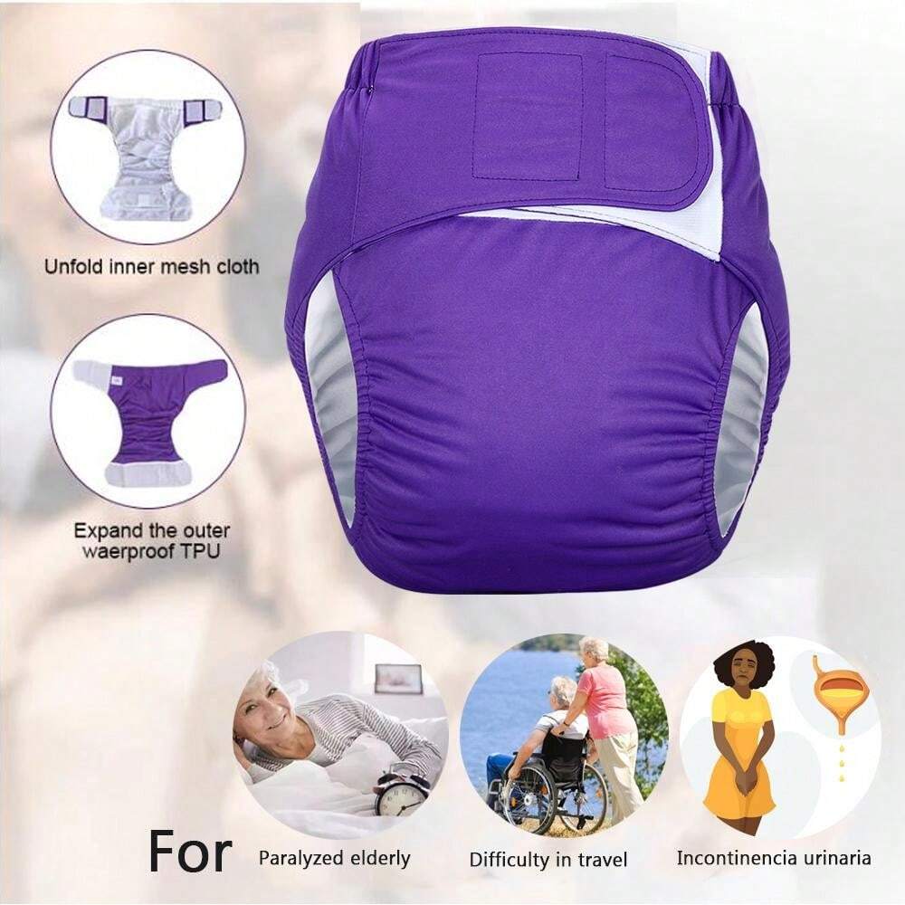 Adjustable Reusable Adult Diaper For Elderly Washable Incontinence ...