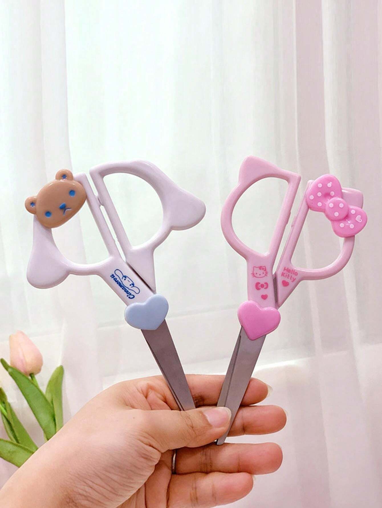 Sanrio Hello Kitty Kuromi Cinnamoroll Melody Hand Made Scissors Kitty ...