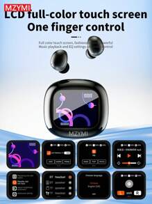 MZYMI ANC Earbuds TWS Wireless In Ear Headphone Touch Screen Noise ...