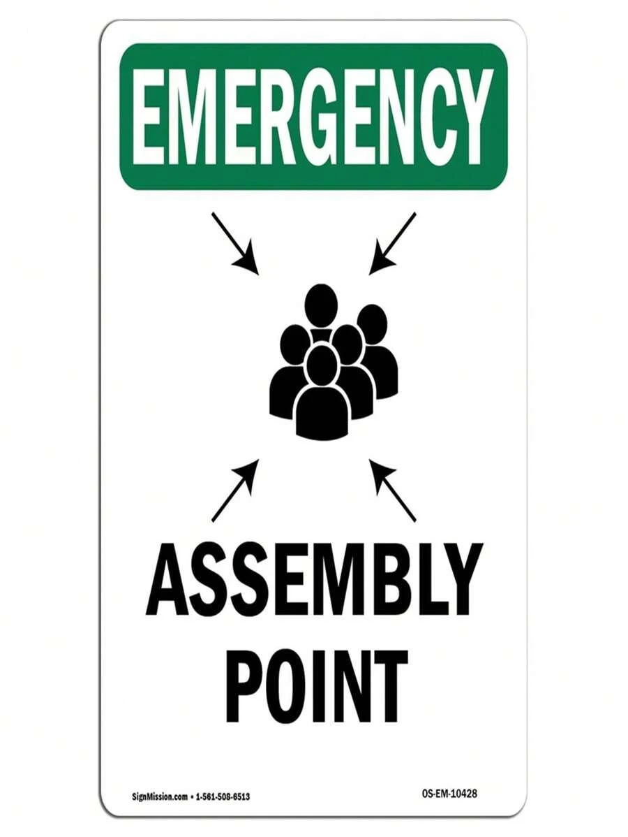 Unbeatablesale SignMission OS-EM-A-1014-V-10428 Emergency Assembly ...