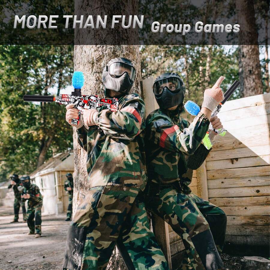 Red Electric Gel Ball Blaster, Splatter Blaster For Orbeez Automatic ...