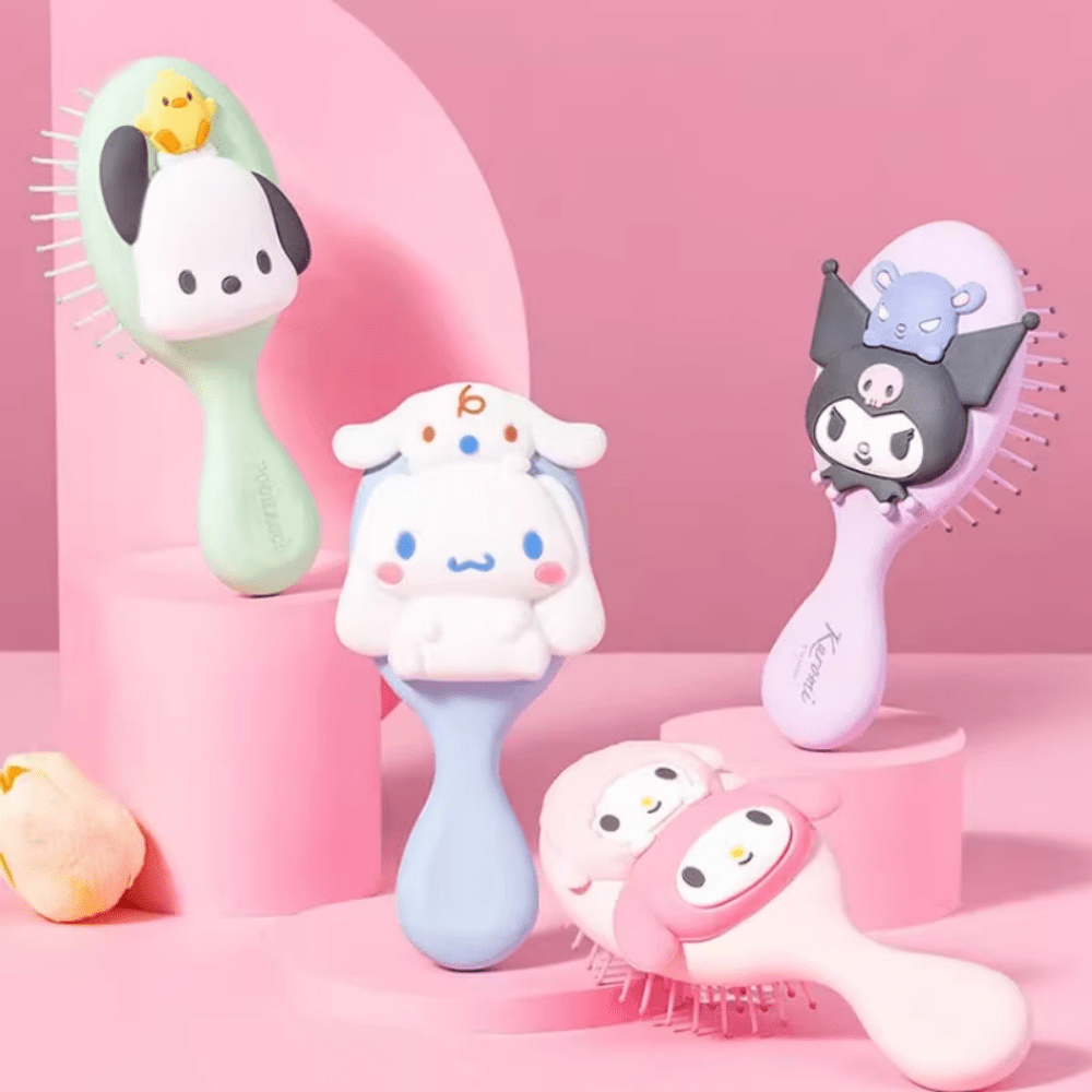 Miniso Sanrio Pochacco Character 3d Air Cushion Massage Hair Brush Shein Uk