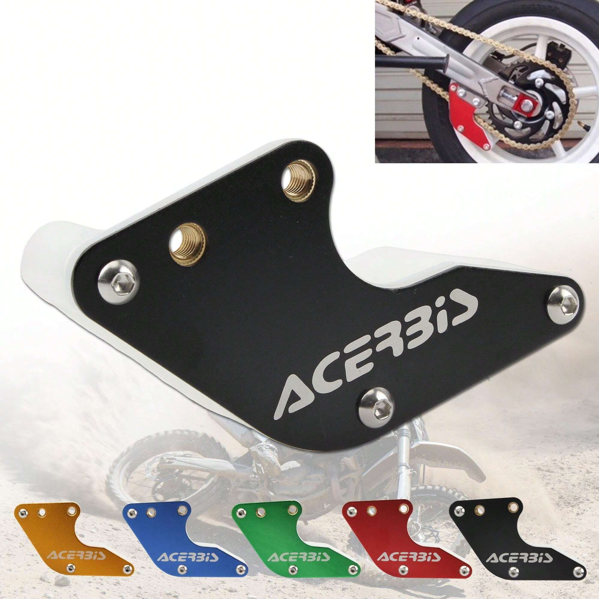 PowerMotor PowerMotor Motorcycle CNC Aluminum Chain Guide Protection ...