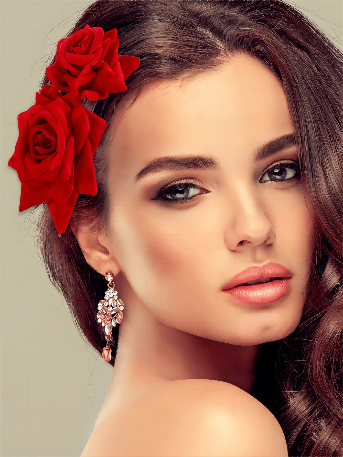 2packs Rose Flower Hair Clip Women Rose Flower Hair Accessories Wedding ...