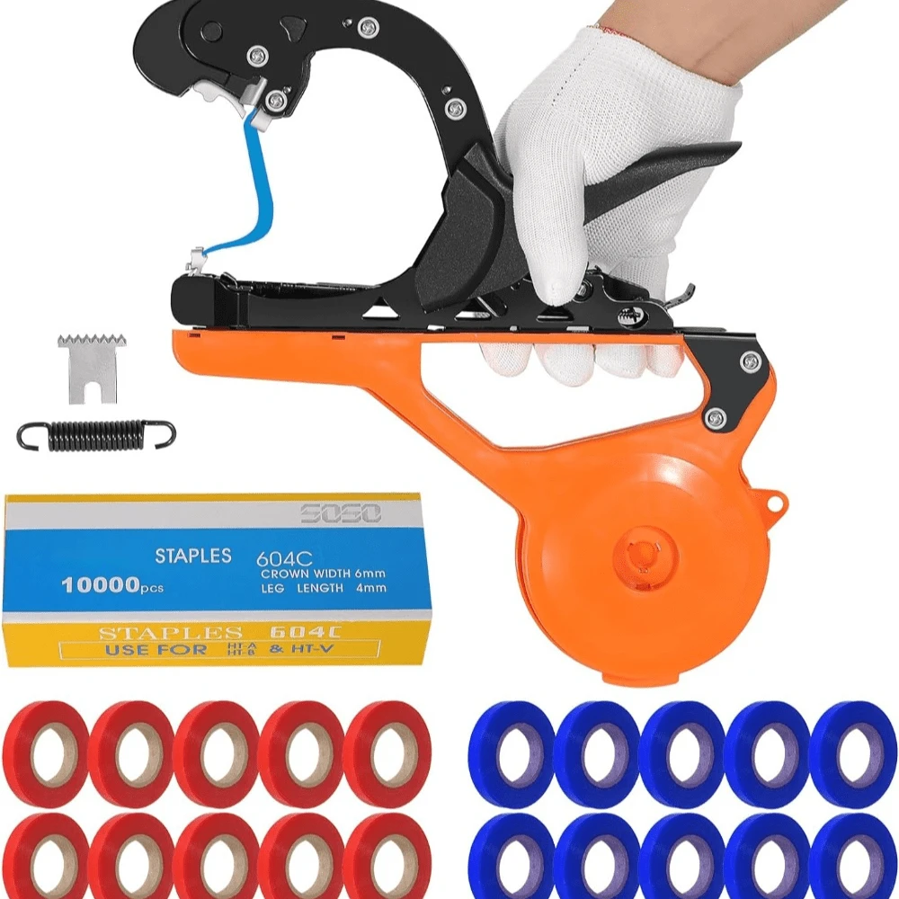 Plant Tying Machine, Garden Tape Gun Plant Tying Tape Tool To Tie Up ...