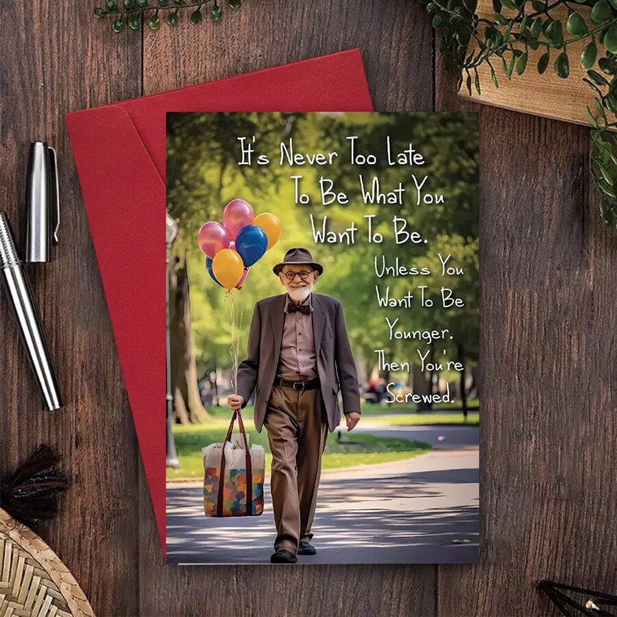 Grappige verjaardagskaarten voor mannen of vrouwen, perfect voor 50e ...
